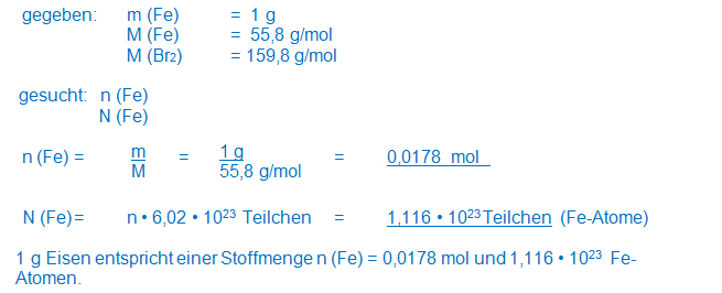 Stöchiometrie - Übungen — Landesbildungsserver Baden-Württemberg